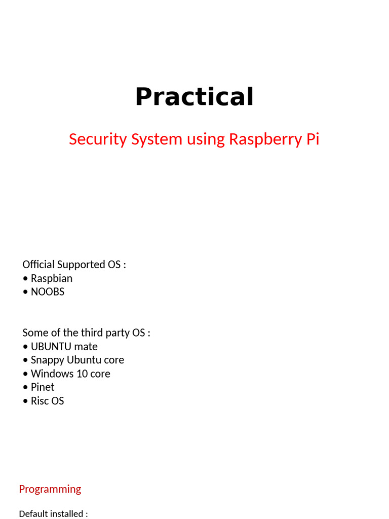 S PIR Rasppi | PDF