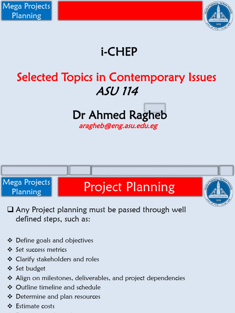 Lecture 3 Mega Projects Planning | PDF
