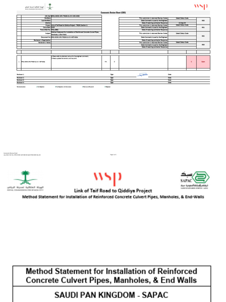 Rp01 RCRC SPC TRQR 01 Civ Met 0006 00 Code C | PDF