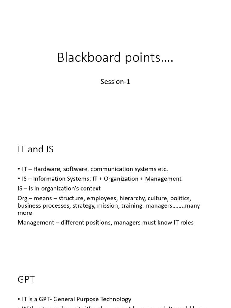 Information Systems MBA Notes | PDF