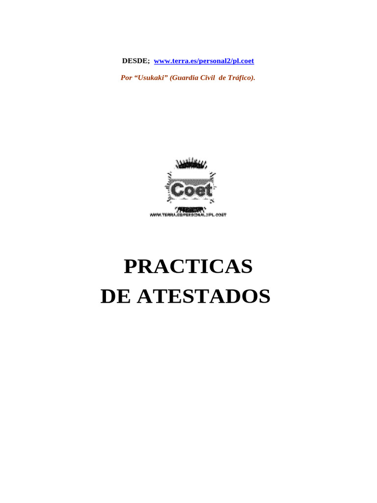Coet Atestado Acc Alc USUKAKI | PDF | Neumático | Tráfico