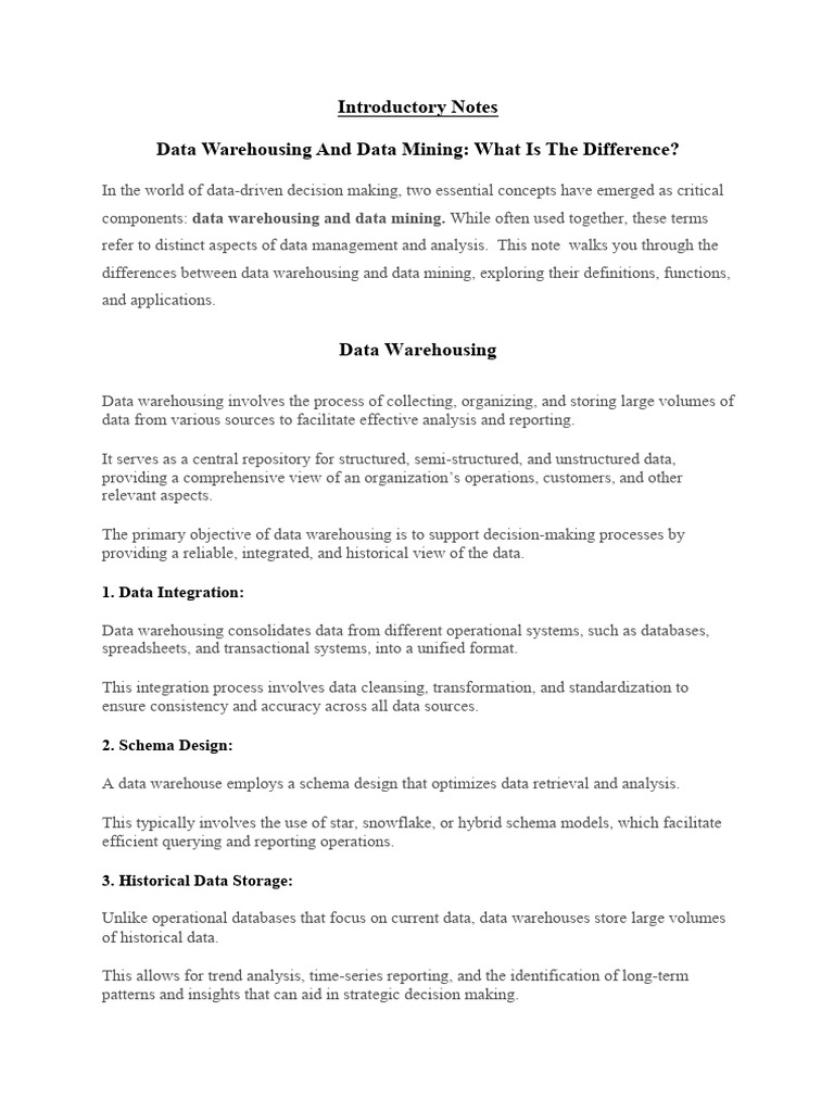 Data Warehousing And Data Mining Pdf