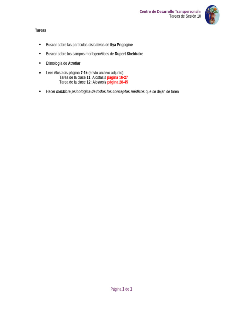 Epi Tareas Sesión 10 | PDF | Crecimiento personal y profesional