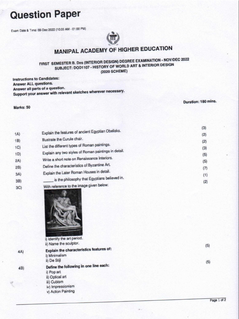 DOD-1107-History PF WPR D Art and Interior Design | PDF