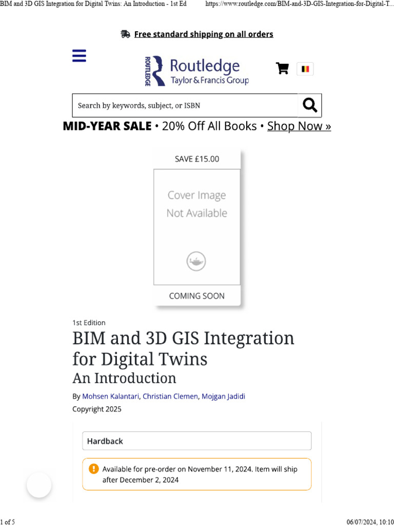 2024 - BIM and 3D GIS Integration For Digital Twins | PDF