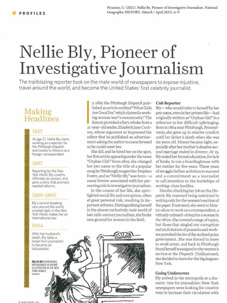 Nellie Bly Article | PDF