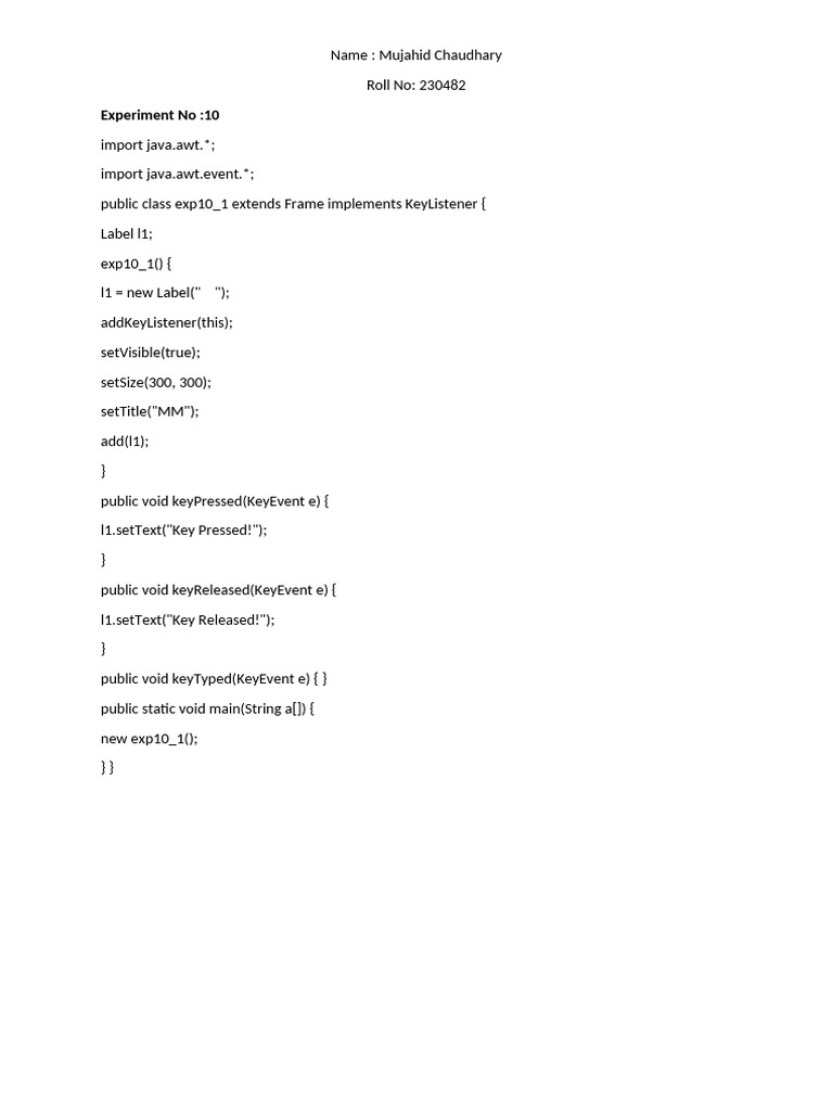 Ajp Exp 10 | PDF | Computer Programming | Software Engineering