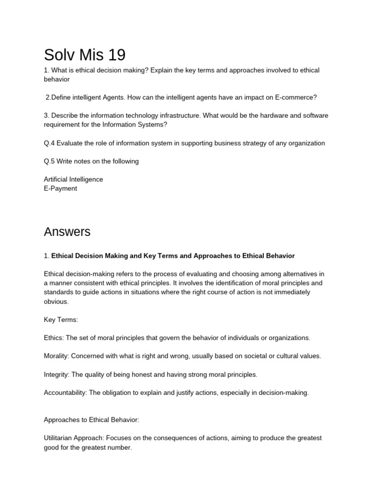 Solv Mis 19.docx1 | PDF | Artificial Intelligence | Computers
