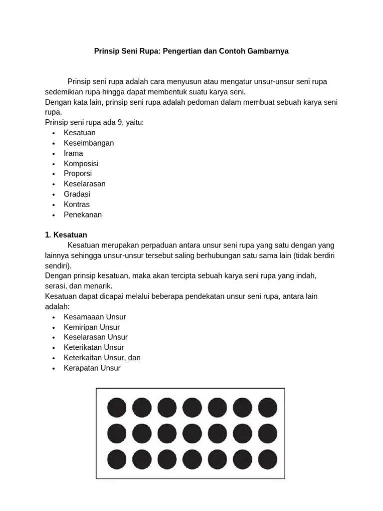 Prinsip Seni Rupa | PDF