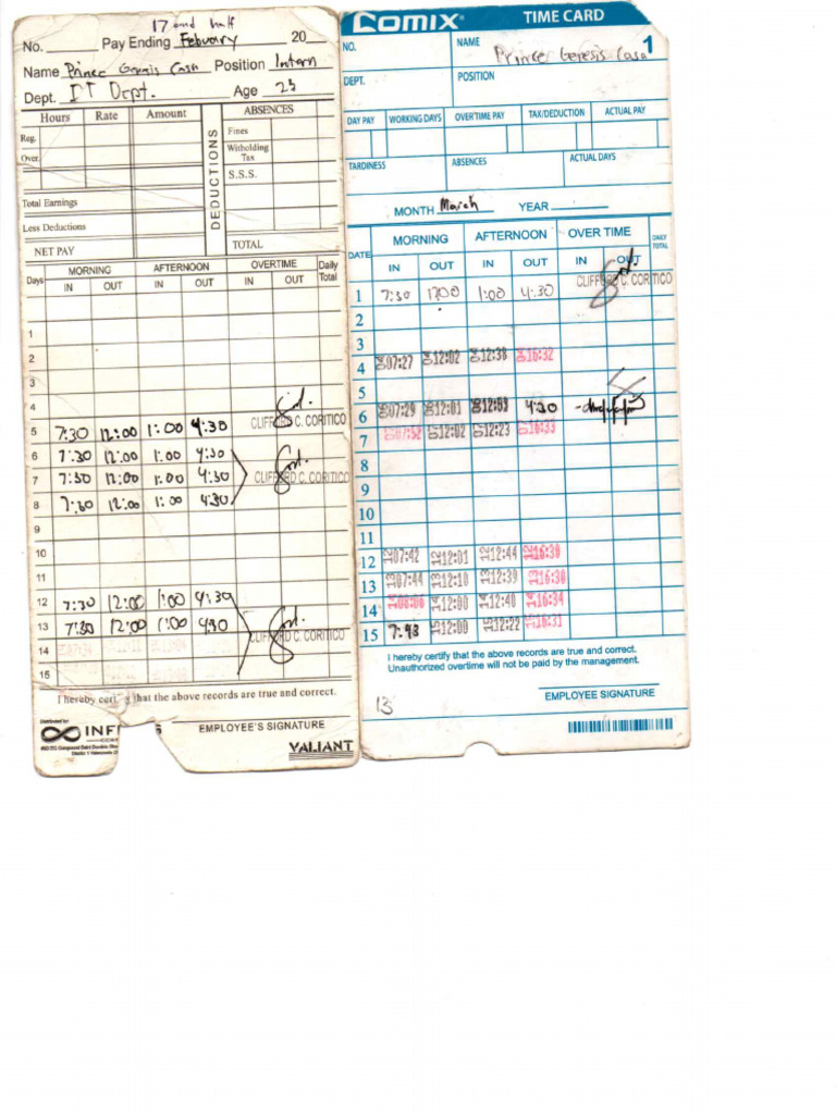 DTR Feb-March Front | PDF