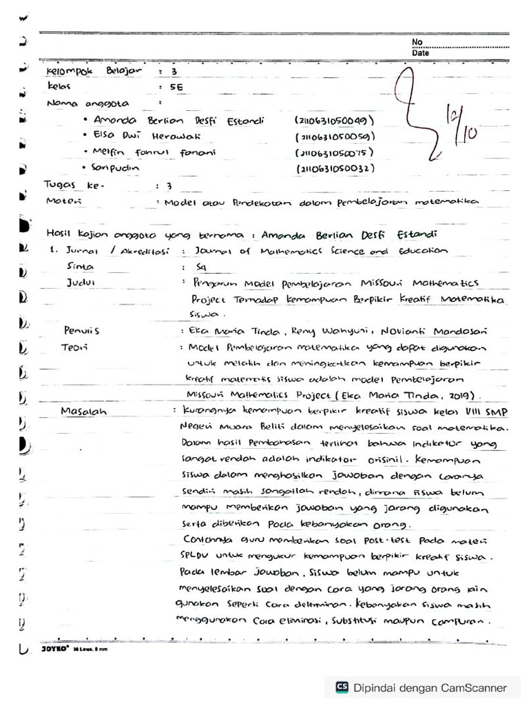 032 - Saripudin - Tugas Ke 3 - 5E | PDF