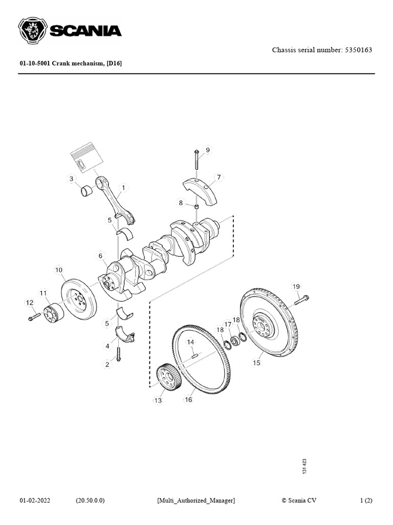 d16 Piston and Crank | PDF