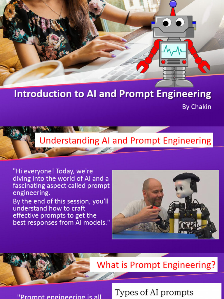 Introduction to AI and Prompt Engineering.pptx | PDF