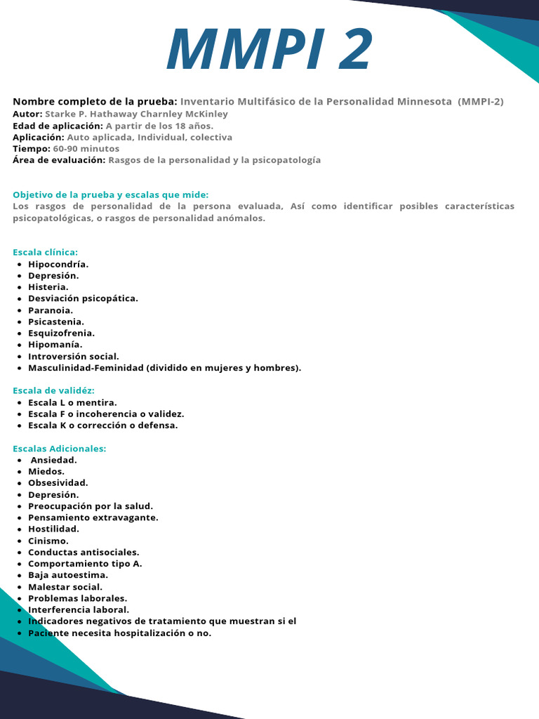 Mmpi 2 | PDF