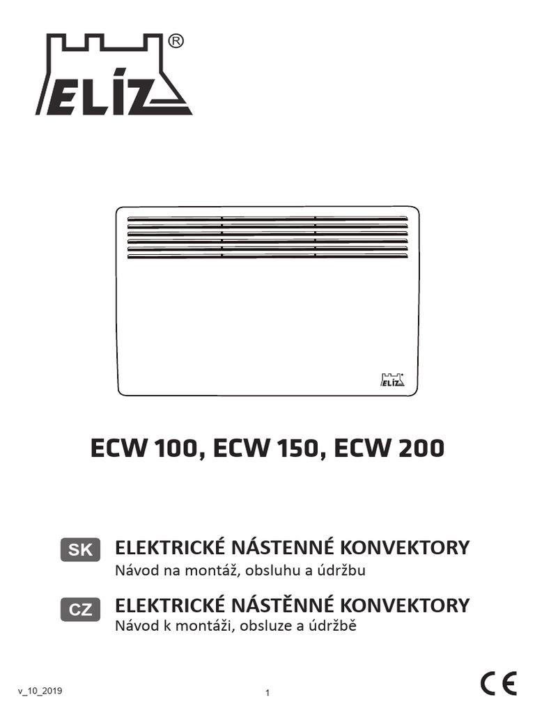 ELIZ Navod Konvektor Elektricky ECW | PDF
