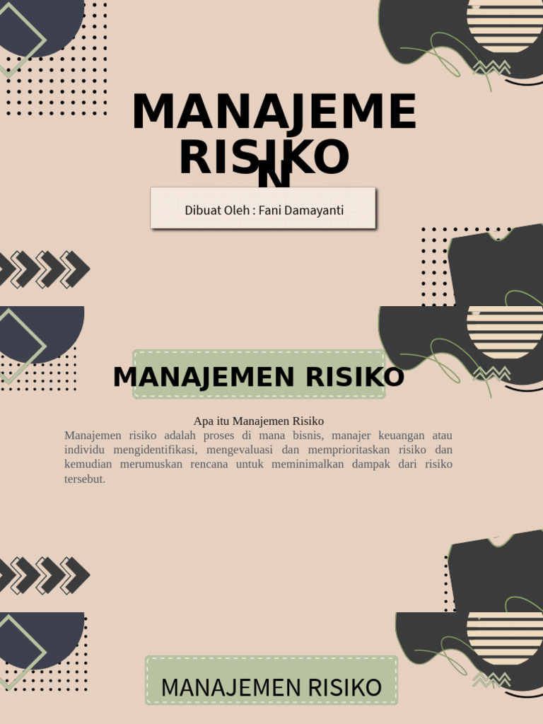 Manajemen Risiko Pdf