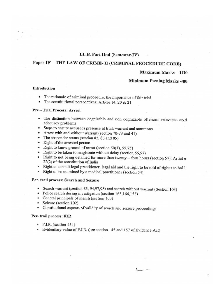 LLB Third Semester (1) - 5 | PDF