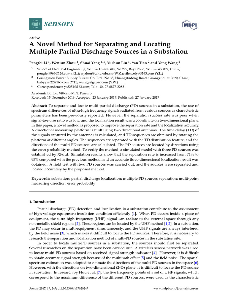 A Novel Method For Separating and Locating Multipl | PDF