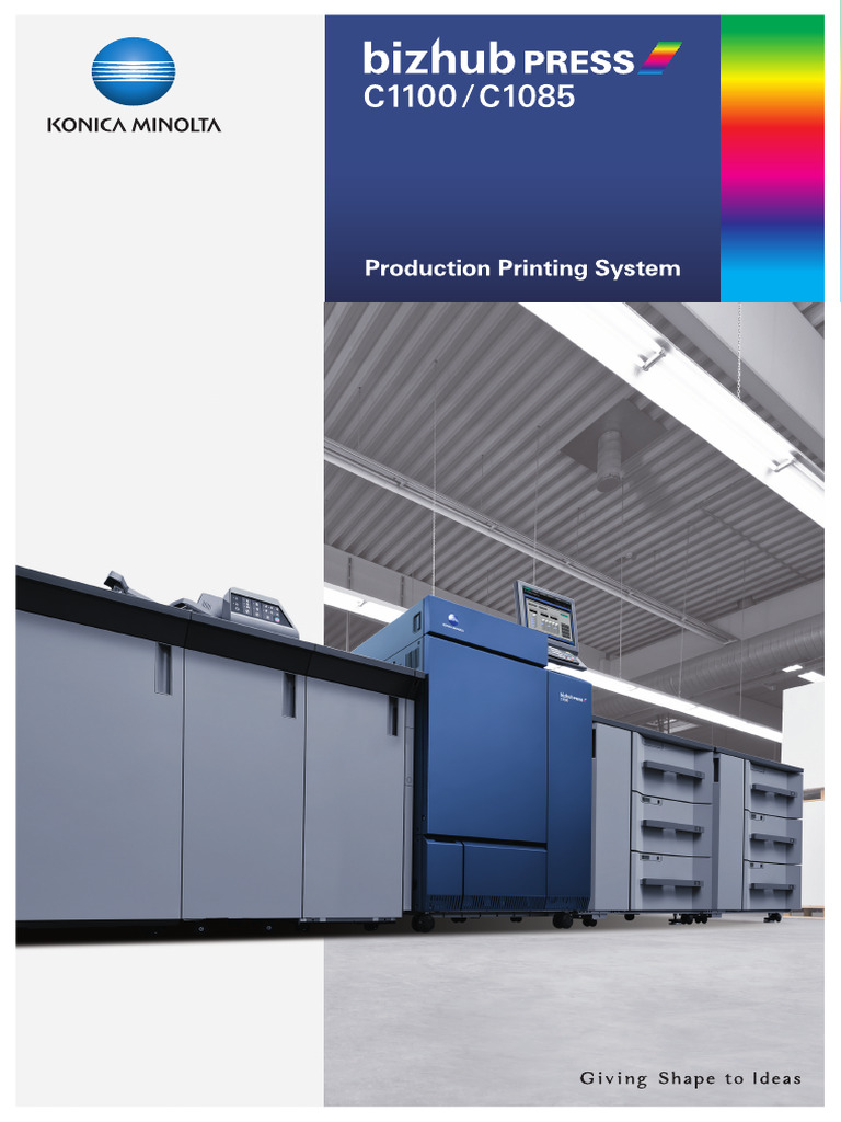 Bizhub PRESS C1100 C1085 Catalogue en | PDF