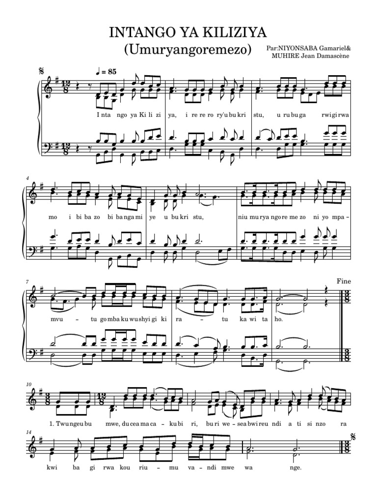 Intango Ya Kiliziya - 015537 | PDF