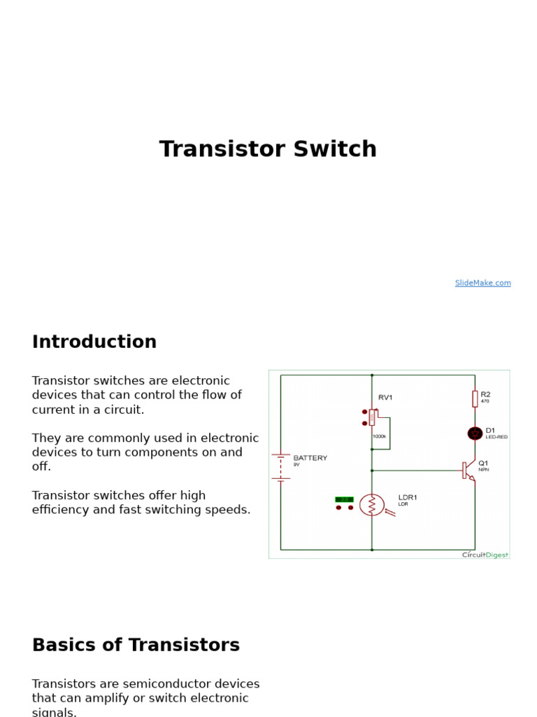 Transistor Switch | PDF