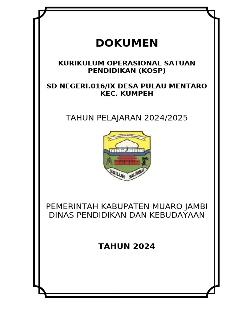 Kaver Dan Daftar Isi Kosp | PDF
