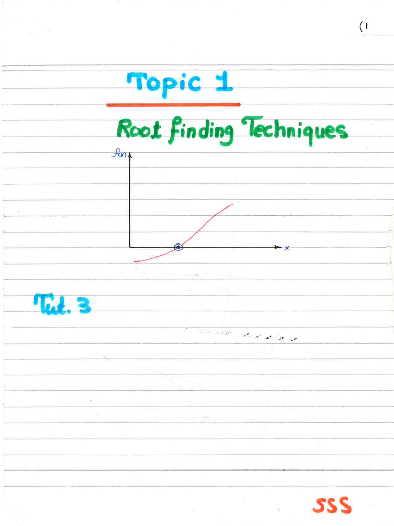 Root Finding Techniques | PDF