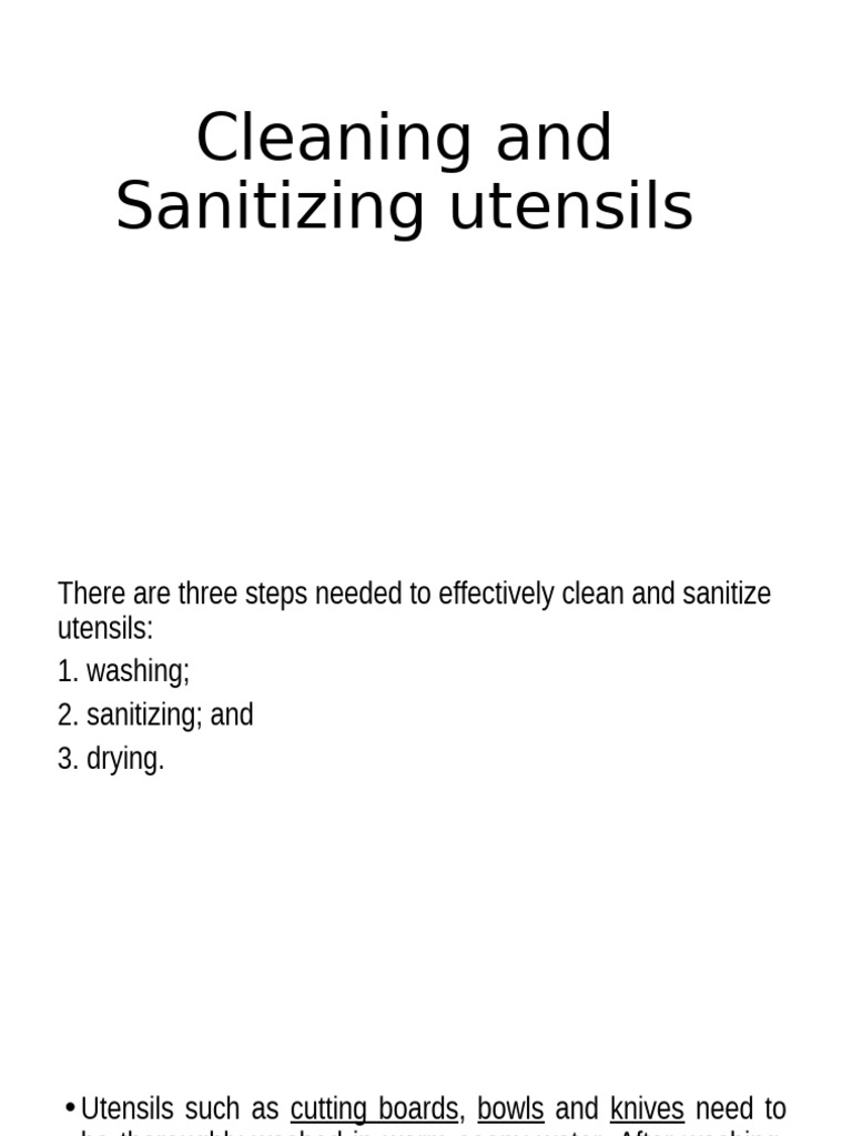 Kitchen Cleaning Sanitizing Guide Pdf Dishwasher Kitchen Utensil