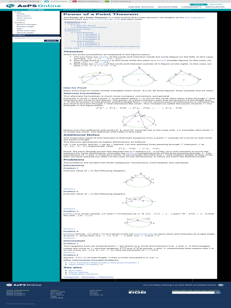 Art of Problem Solving | PDF