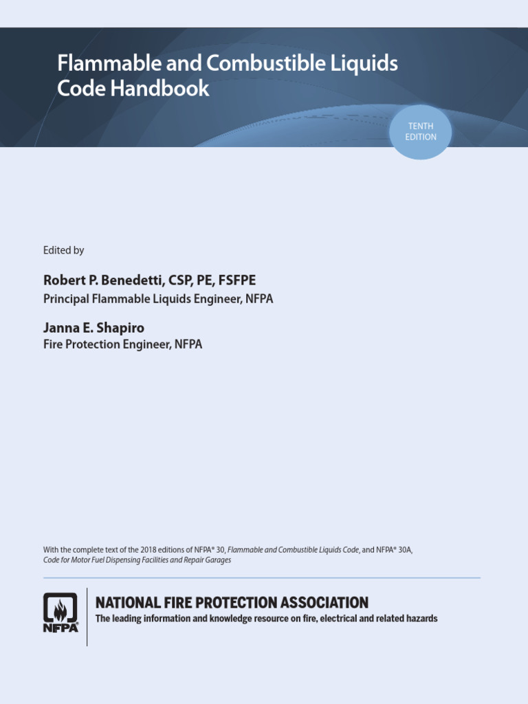 NFPA 30 and NFPA 30A Flammable and Combustible Liquids Code Handbook | PDF