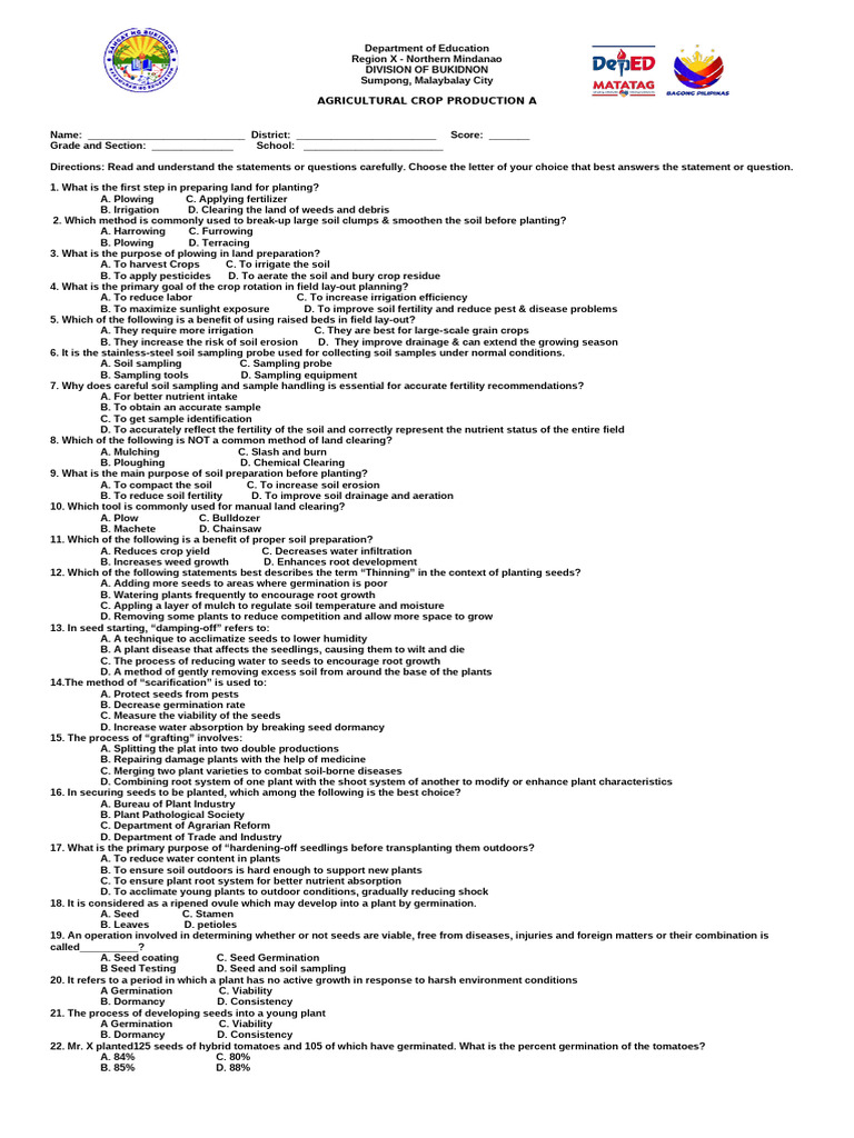 ACP-3RD QUARTER EXAM | PDF