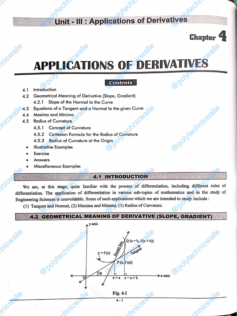 CH 4 Application of Derivatives Nirali 2 | PDF