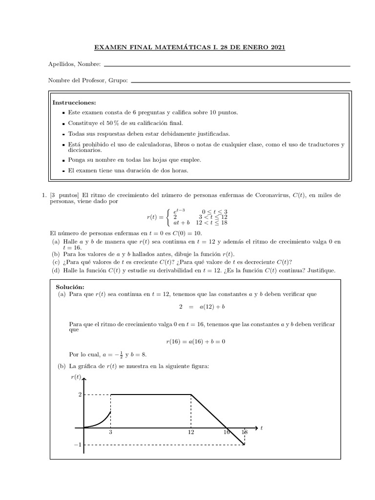 Examen Final 2021 Corregido | PDF