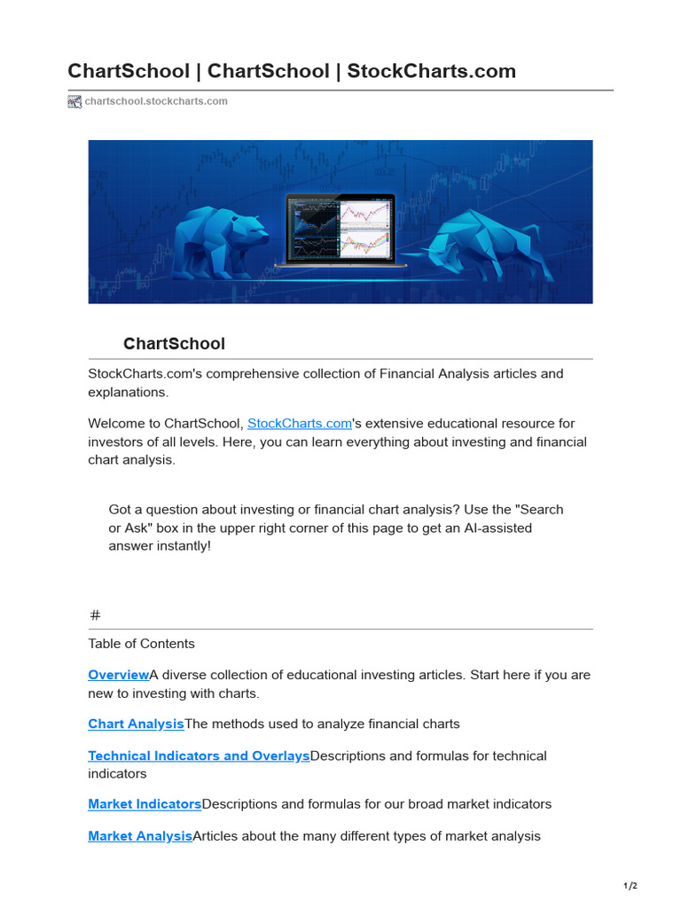 ChartSchool ChartSchool StockChartscom | PDF