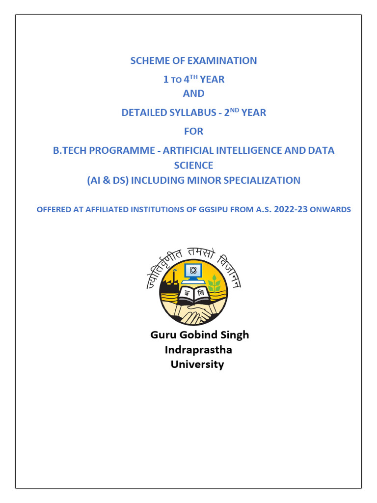 AI DS Scheme and Syllabus 28 Aug | PDF AI DS Scheme and Syllabus 28 Aug | PDF