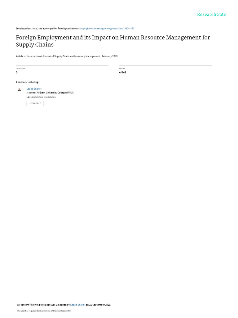 Foreign Employment | PDF