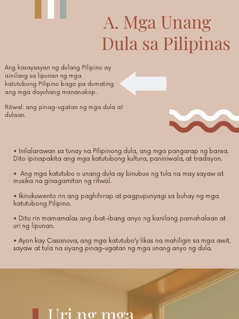 Unang Dula Sa Pilipinas | PDF