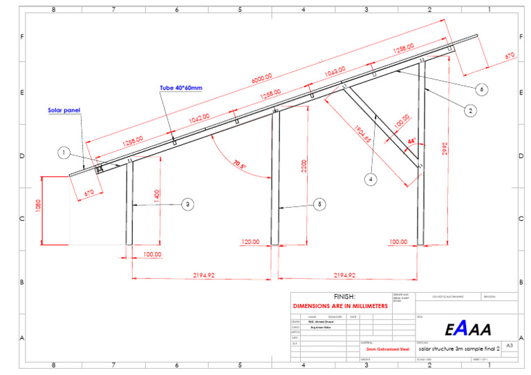 Solar Structure Design Specifications | PDF
