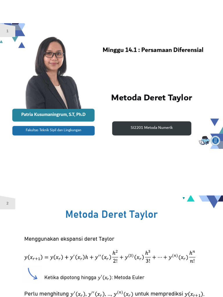 14.1 - Metoda Deret Taylor | PDF