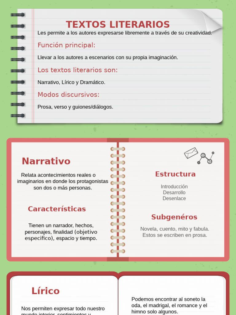 Tipos y Estructuras de Textos Literarios | PDF