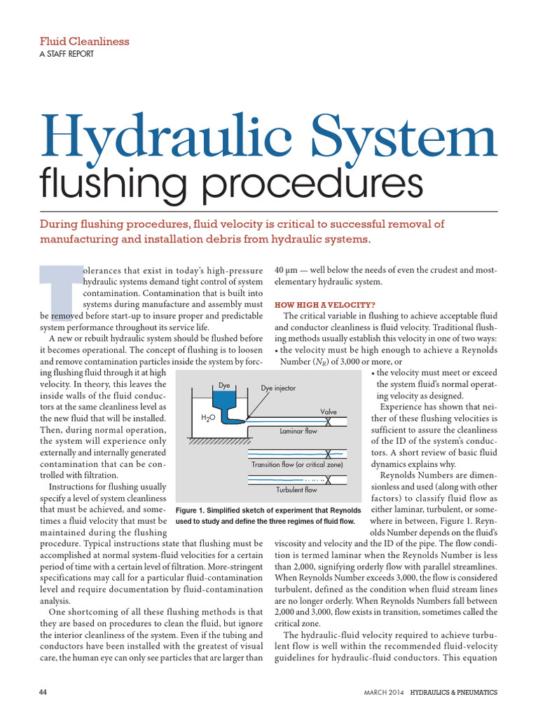 Hydraulic System Flushing | PDF