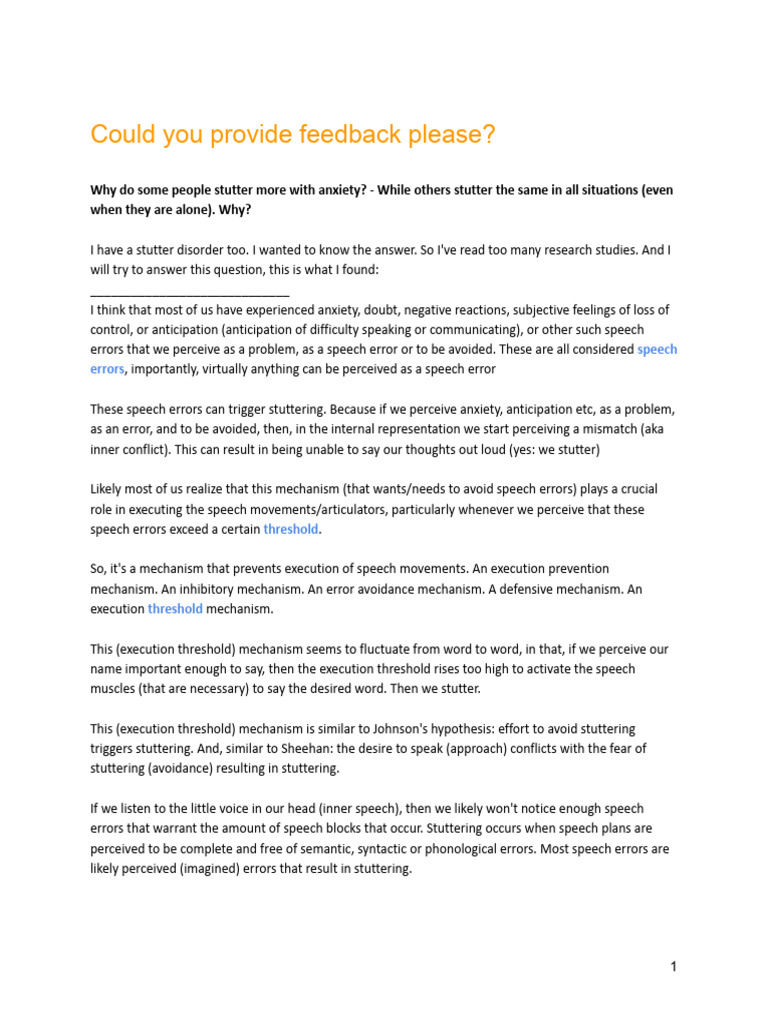 Why Do Some People Stutter More With Anxiety and Others The Same in All ...