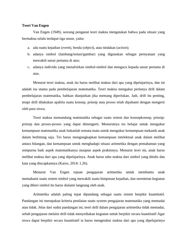 Teori Van Engen | PDF