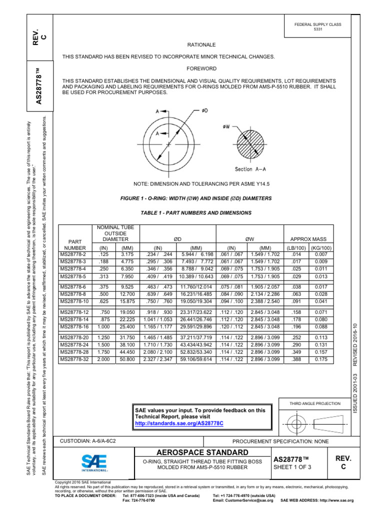 Sae As28778 | PDF