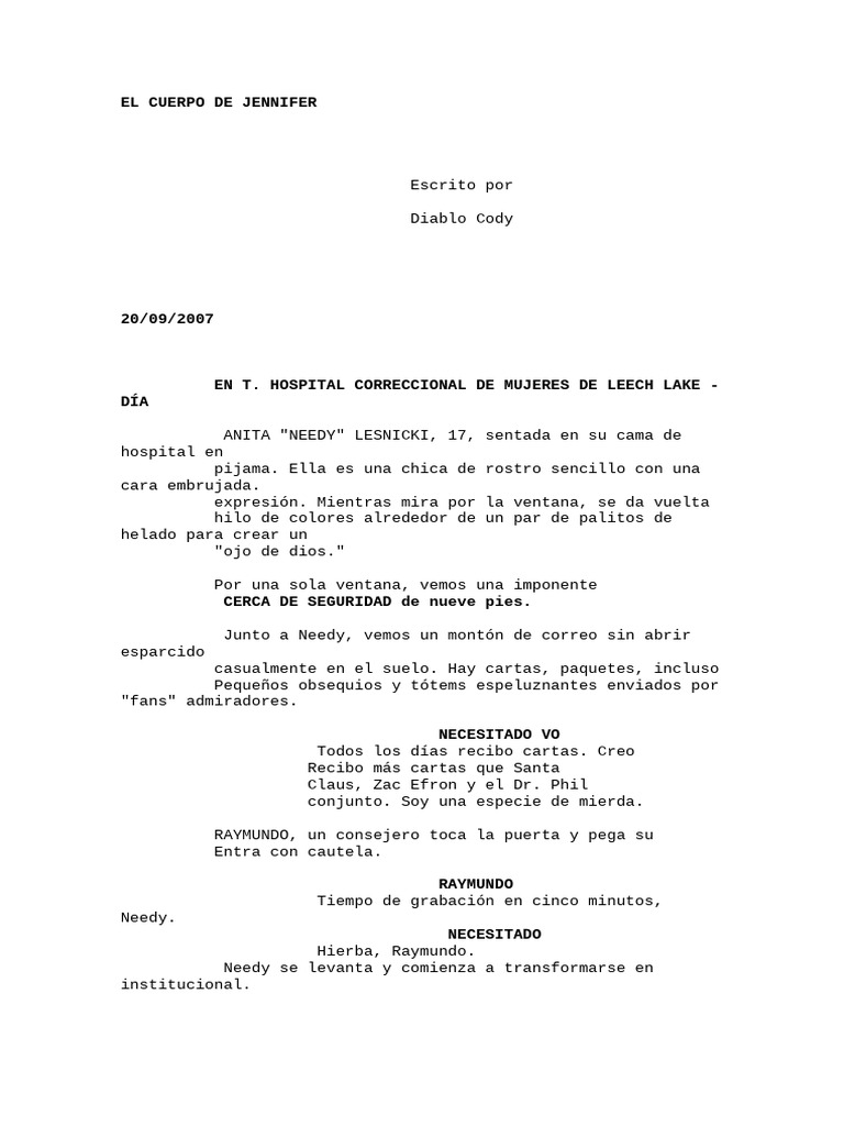 Jennifer Body (2007) | PDF