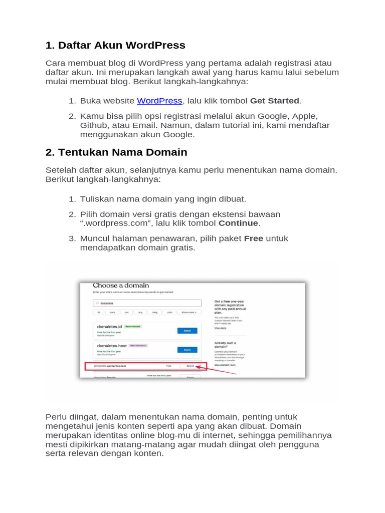 Cara Buat Blog | PDF