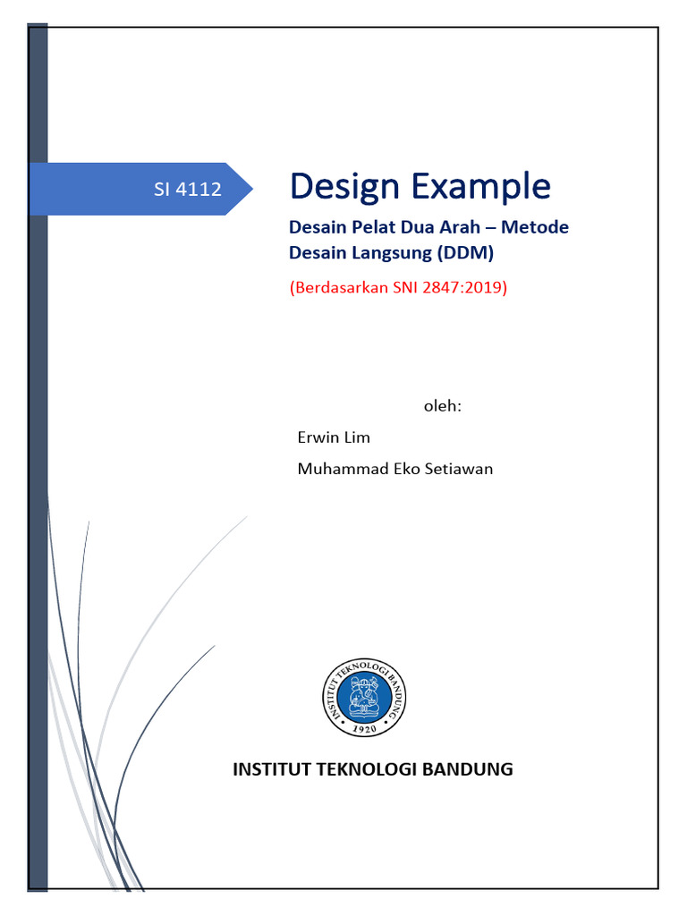 Contoh Soal Pelat Dua Arah Metode DDM - Flat Plate | PDF