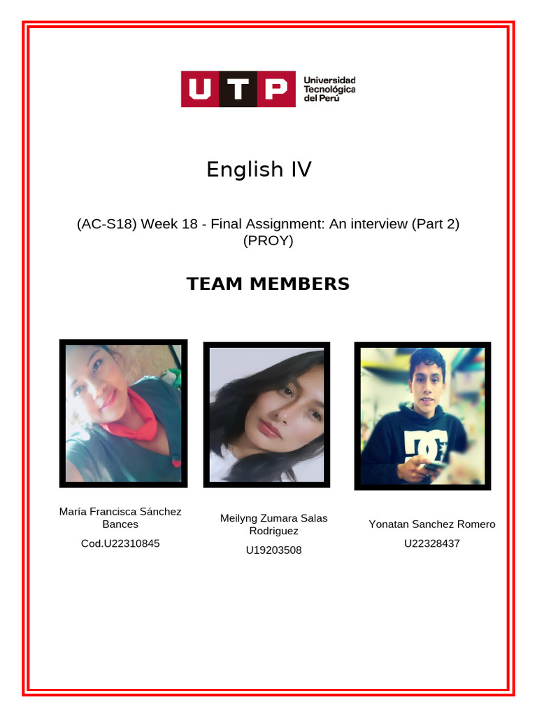 INGLES PROYECTO PART 2 | PDF