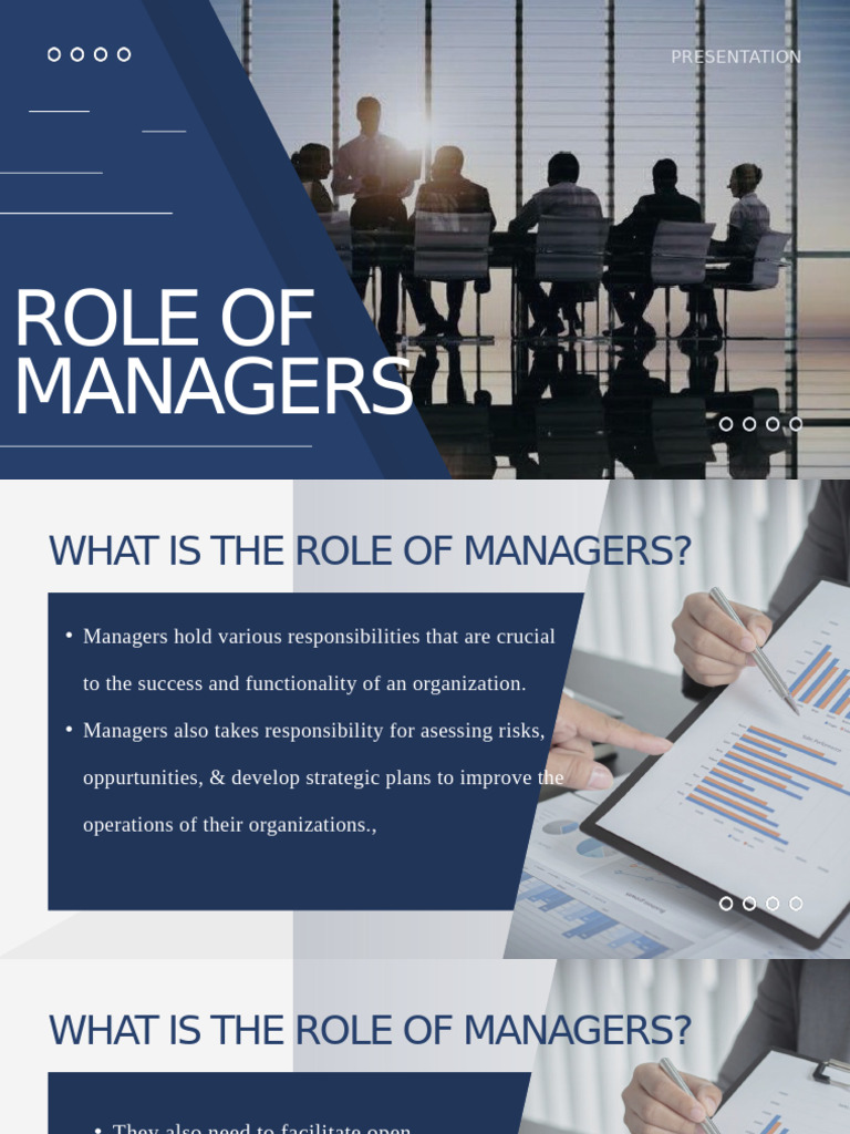 Role of a Manager | PDF