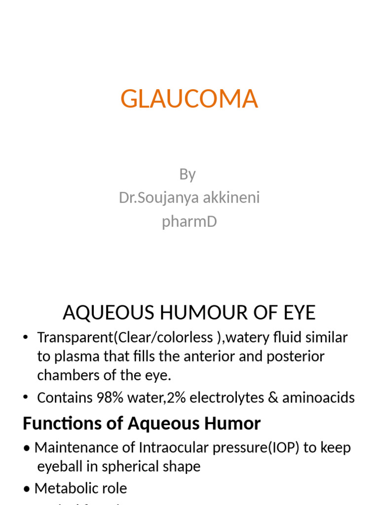 Glaucoma | PDF